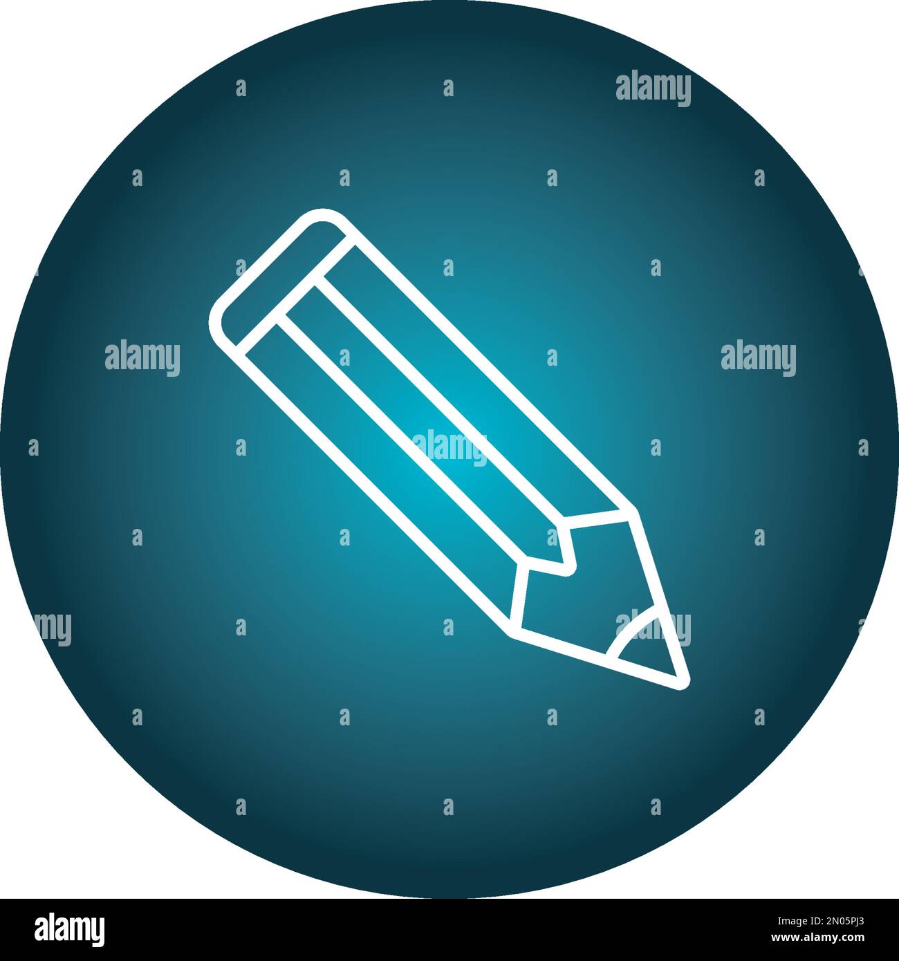 Pencil button design hi-res stock photography and images - Alamy