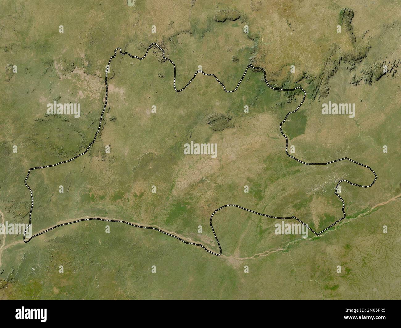 Nassarawa, state of Nigeria. Low resolution satellite map Stock Photo ...