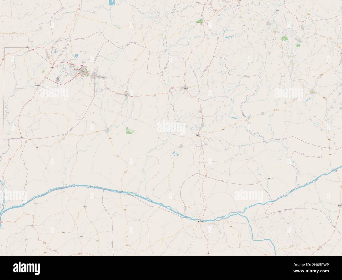 Nassarawa, state of Nigeria. Open Street Map Stock Photo - Alamy