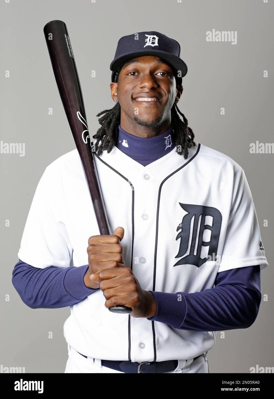 This is a 2016 photo of Cameron Maybin of the Detroit Tigers baseball ...