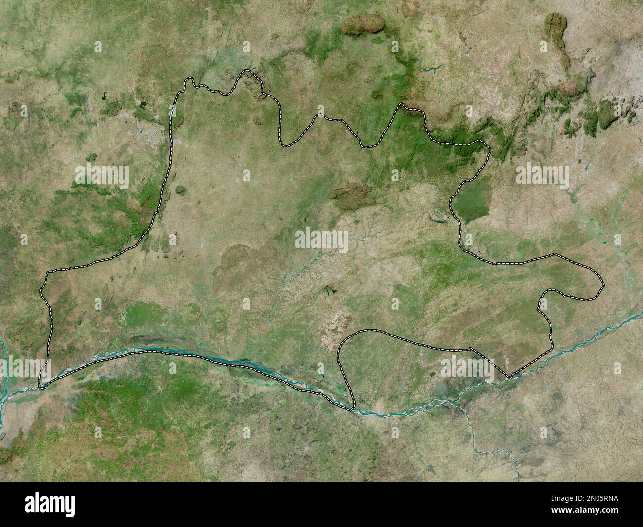 Nassarawa, state of Nigeria. High resolution satellite map Stock Photo ...