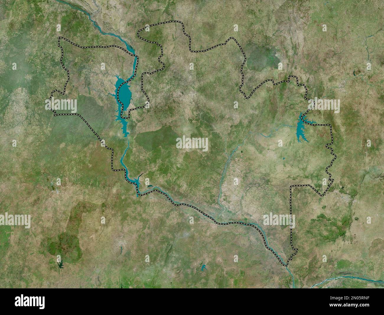 Niger, state of Nigeria. High resolution satellite map Stock Photo - Alamy