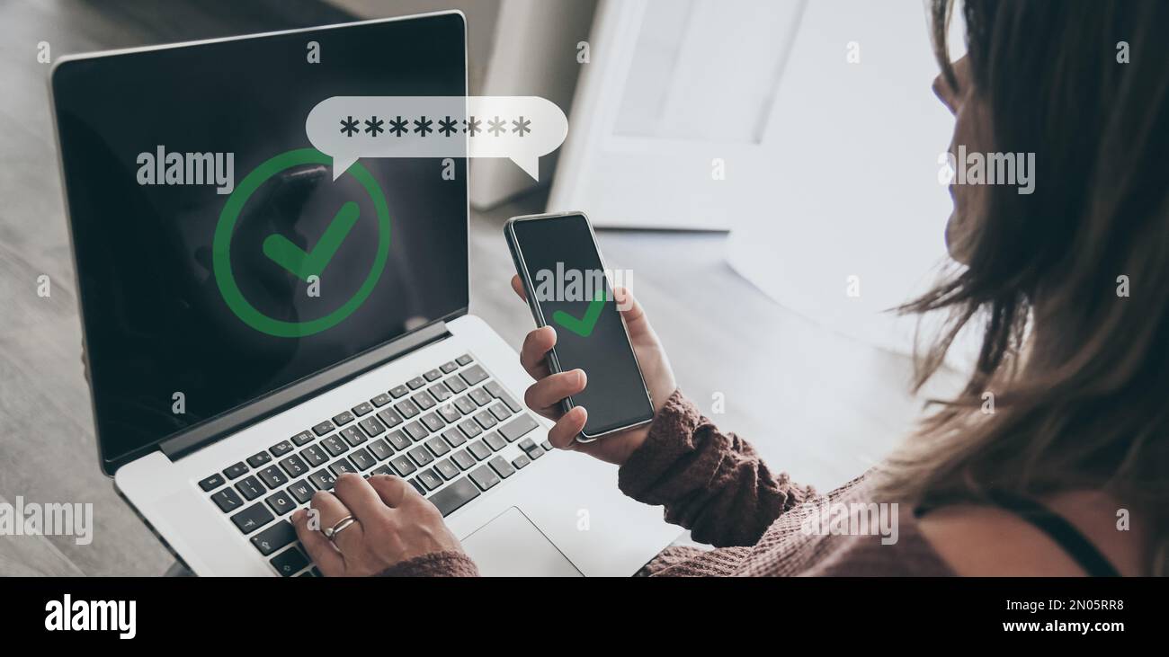 Two Factor Authentication Ensure Protection Identification Concept