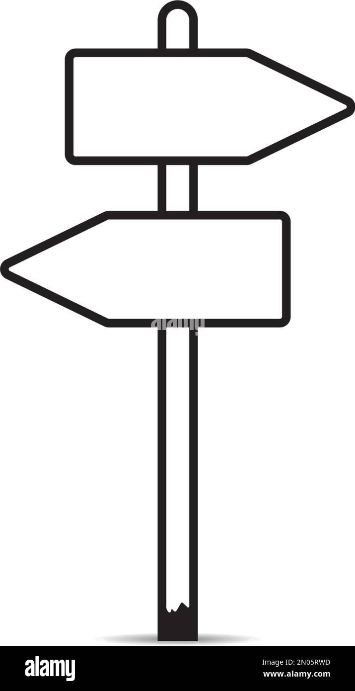 Signboard vector icon Simple isolated pictogram Stock Vector Image ...