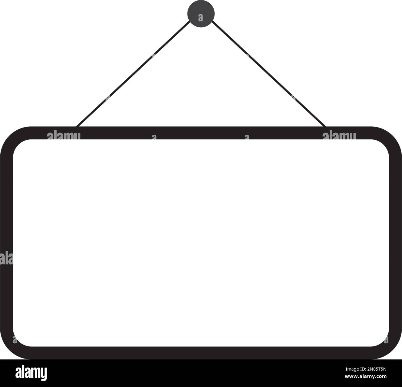 Signboard vector icon Simple isolated pictogram Stock Vector Image ...