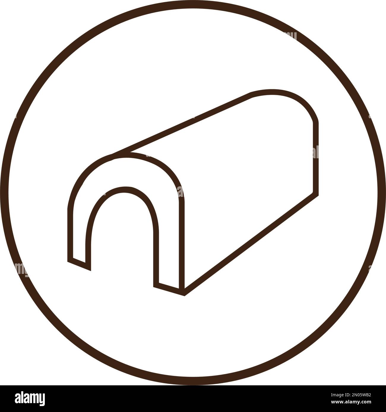 Tunnel icon vector design illustration,logo background Stock Vector ...