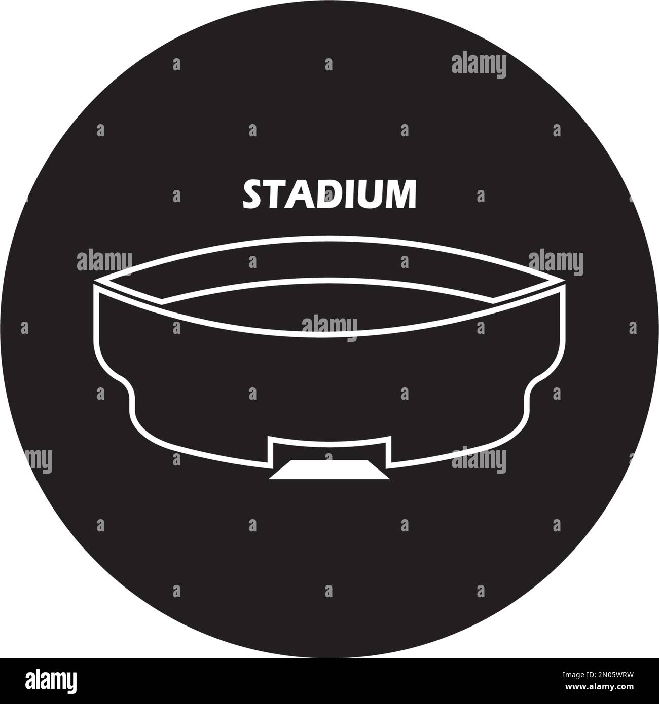 Stadium icon vector, design illustration symbol and background Stock ...