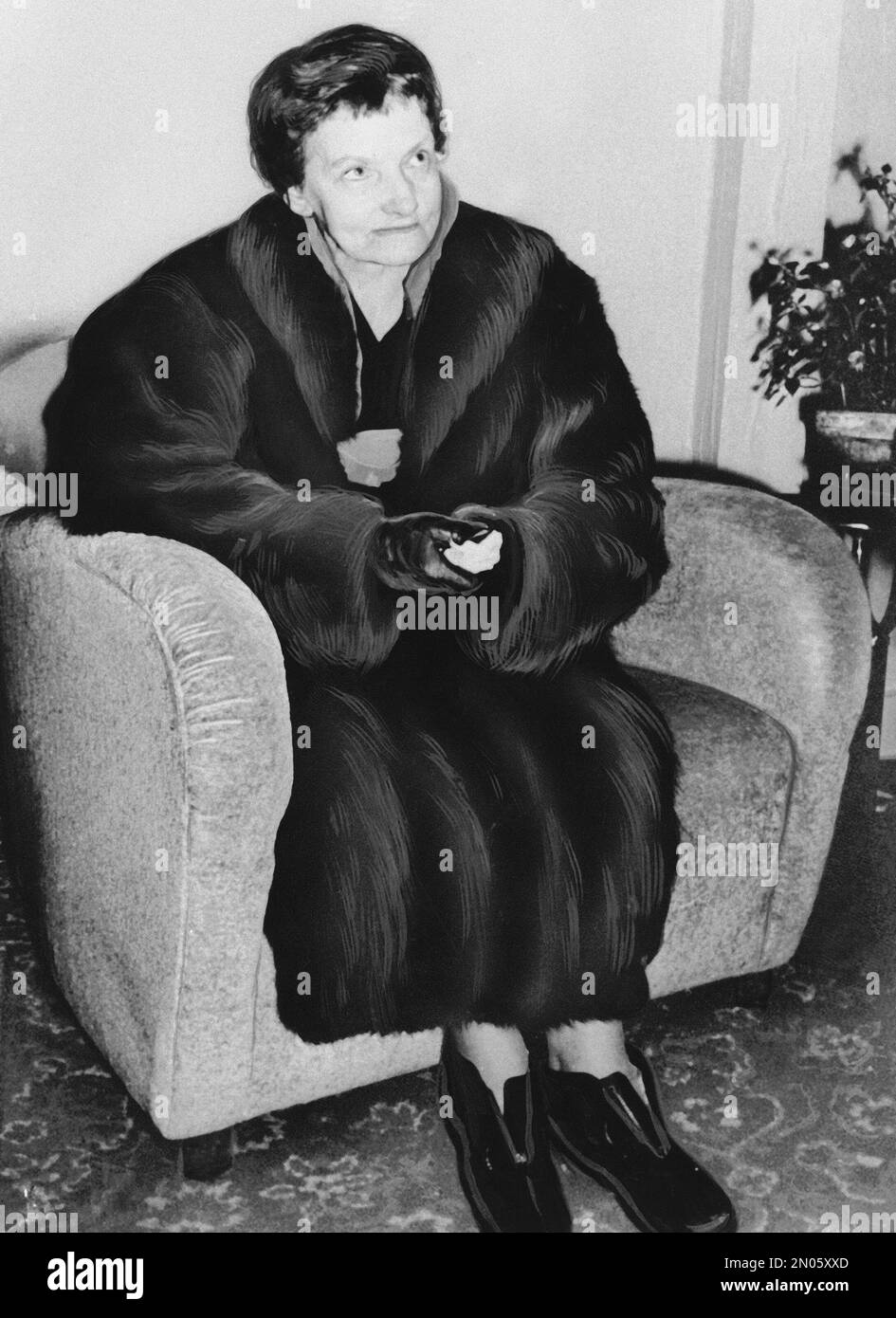 Anna Anderson, who claims to be Grand Duchess Anastasia, the youngest ...