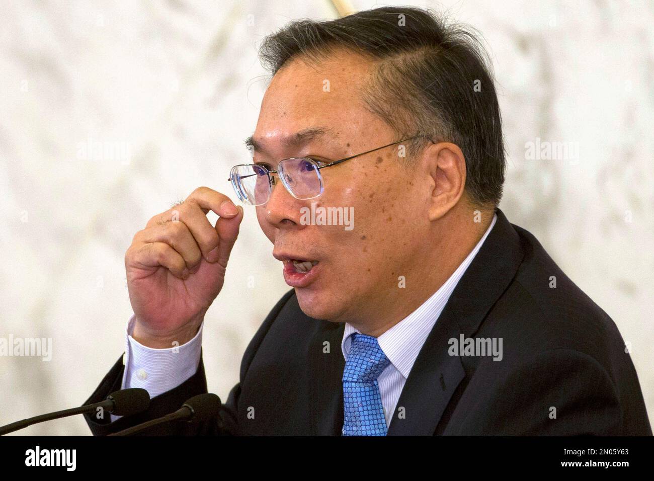 Wang Guoqing, spokesperson for the Chinese People's Political Consultative Conference (CPPCC ...