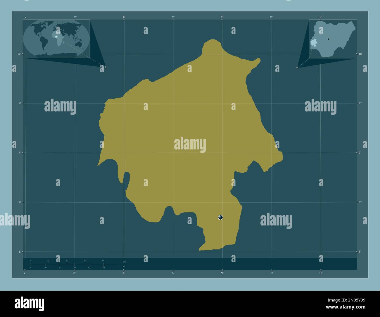 Map of oyo state hi-res stock photography and images - Alamy