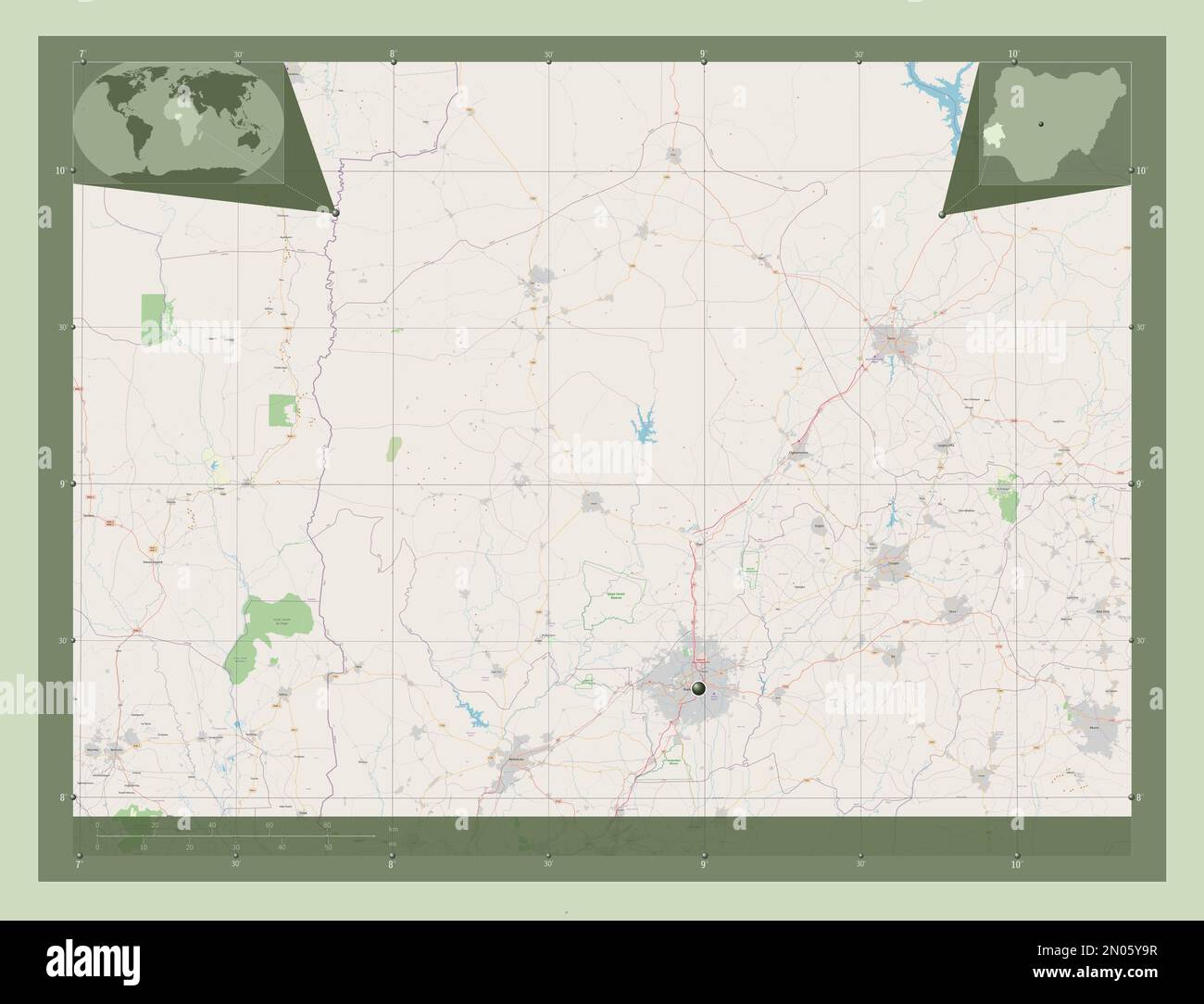Map of oyo state hi-res stock photography and images - Alamy