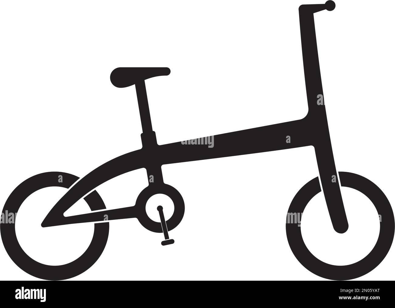 Bike icon vector illustration in black on white background Stock Vector ...