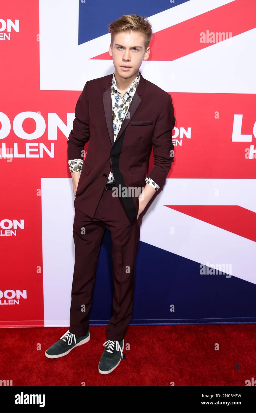 Aidan Alexander attends the LA Premiere of "London Has Fallen" on ...
