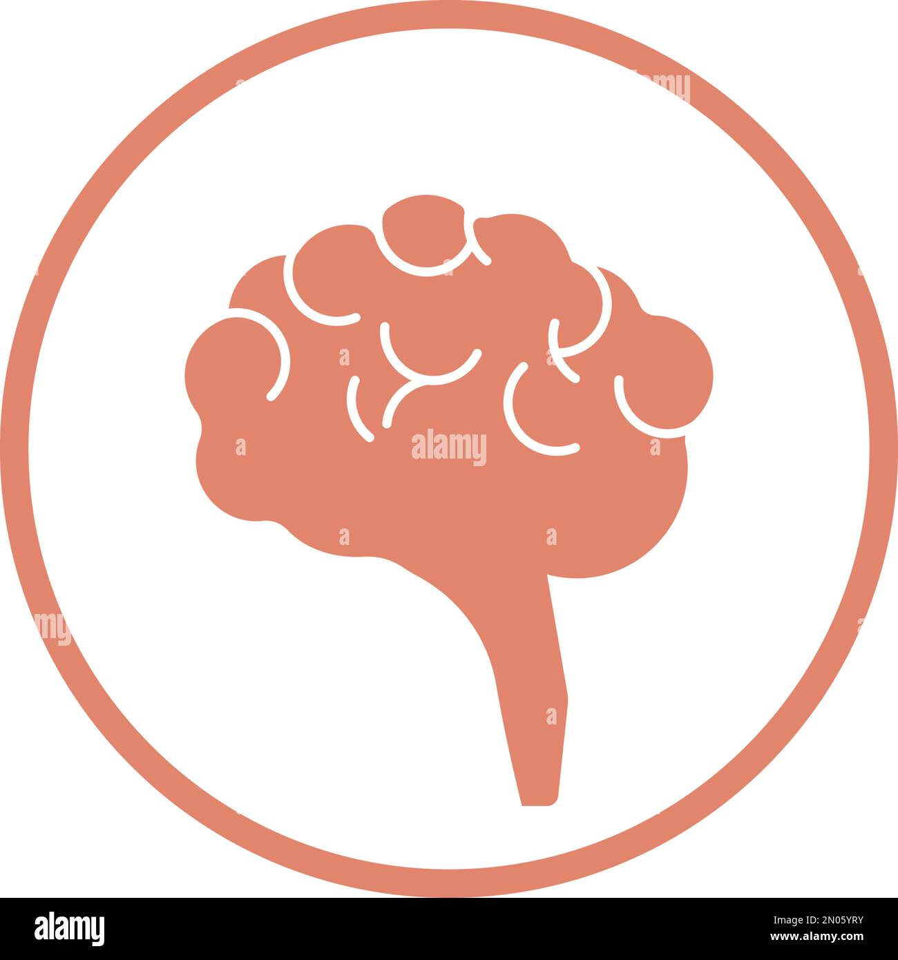 Brain Logo vector design illustration,icon Template background Stock ...