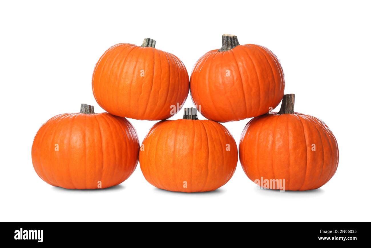 Pile fresh raw pumpkins Cut Out Stock Images & Pictures - Alamy