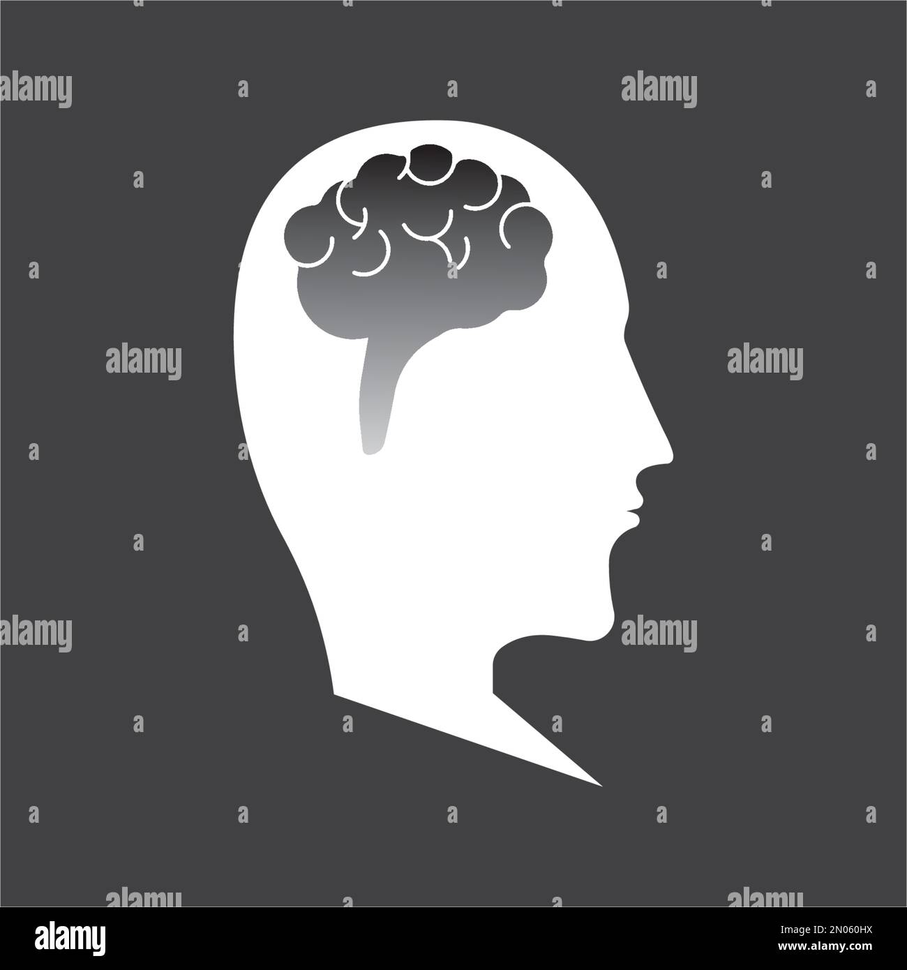 Brain Logo vector design illustration,icon Template background Stock ...