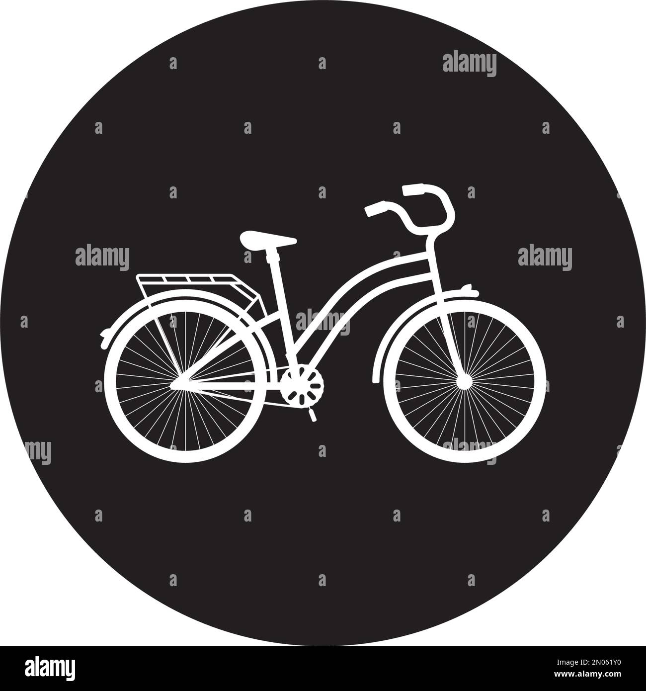 Bike icon vector illustration in black on white background Stock Vector ...