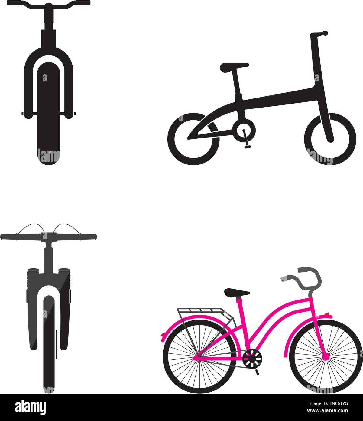 Bike icon vector illustration in black on white background Stock Vector ...