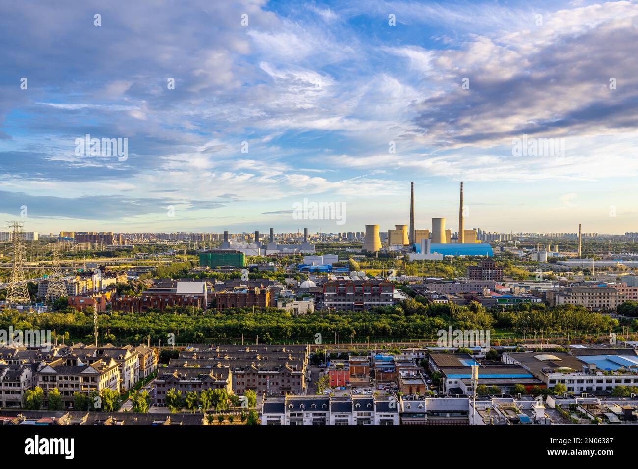 Beijing city factory Stock Photo - Alamy