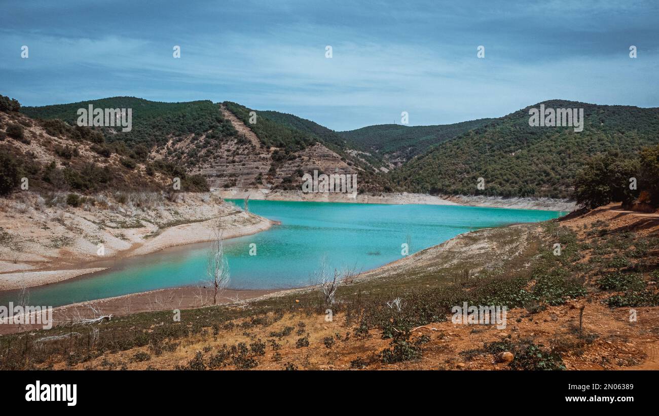 A beautiful shot of the Lago di Fiastra during the day in Italy Stock ...