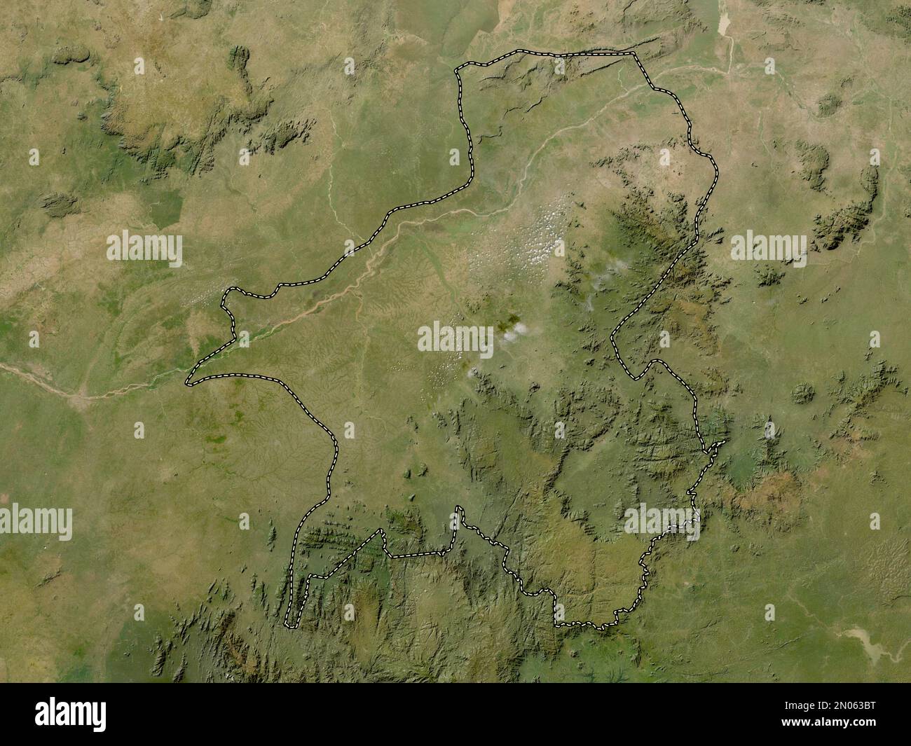 Taraba, state of Nigeria. Low resolution satellite map Stock Photo - Alamy