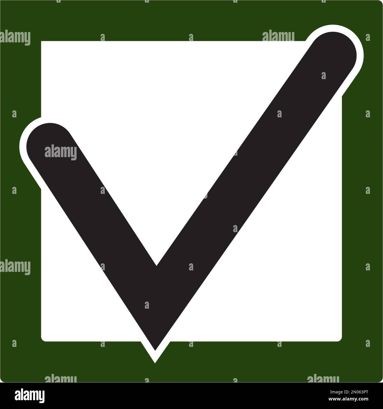 check mark logo vector illustration simple design Stock Vector Image ...