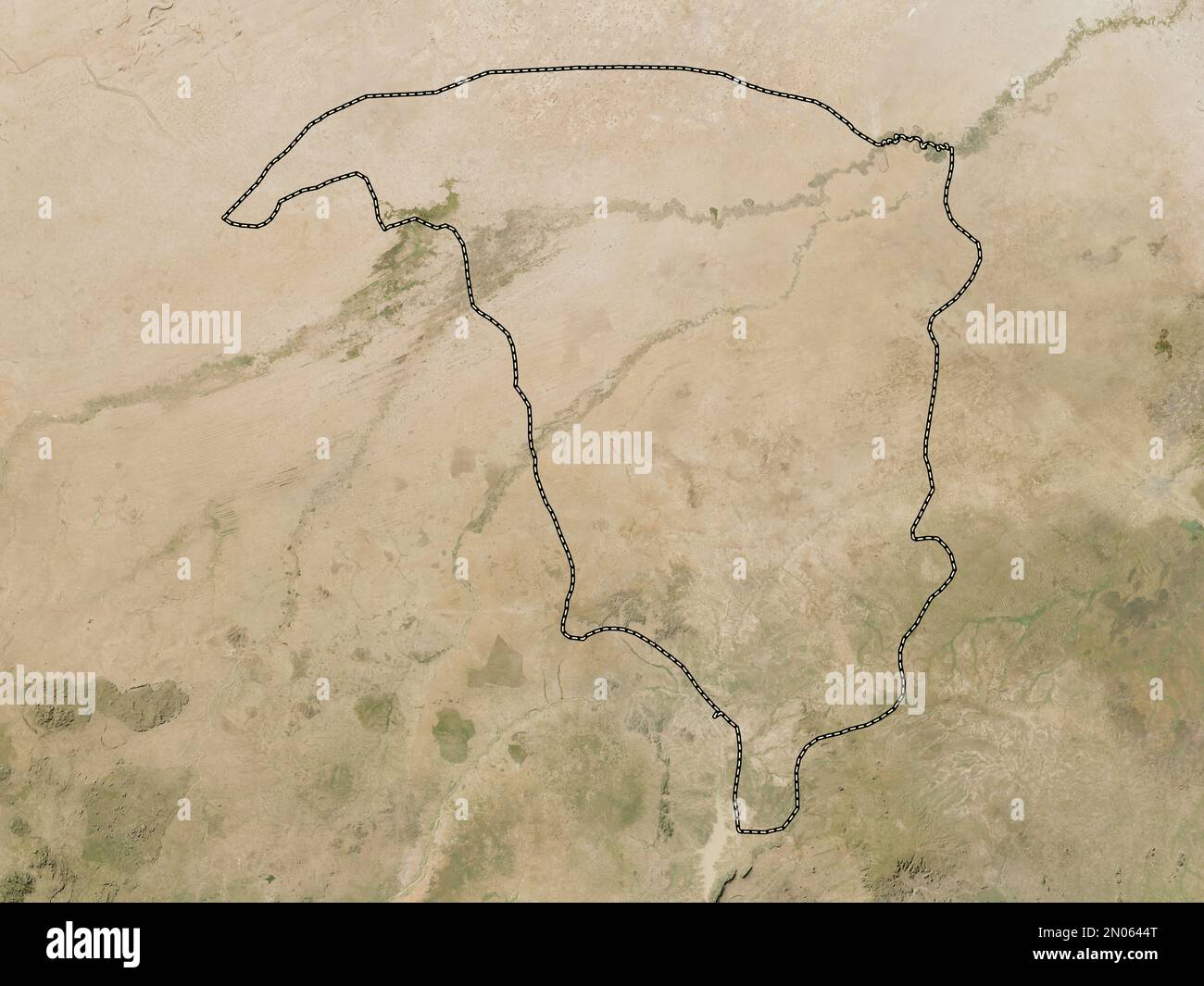 Yobe, state of Nigeria. Low resolution satellite map Stock Photo - Alamy