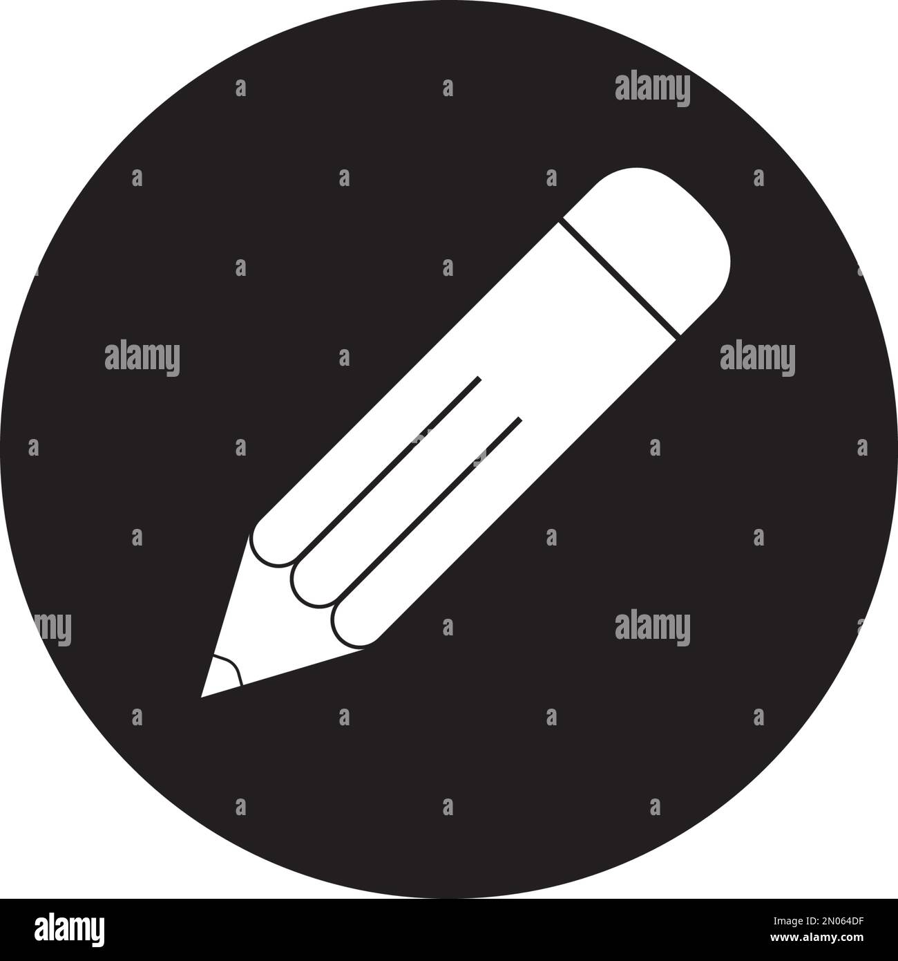Pencil icon web design Cut Out Stock Images & Pictures - Alamy