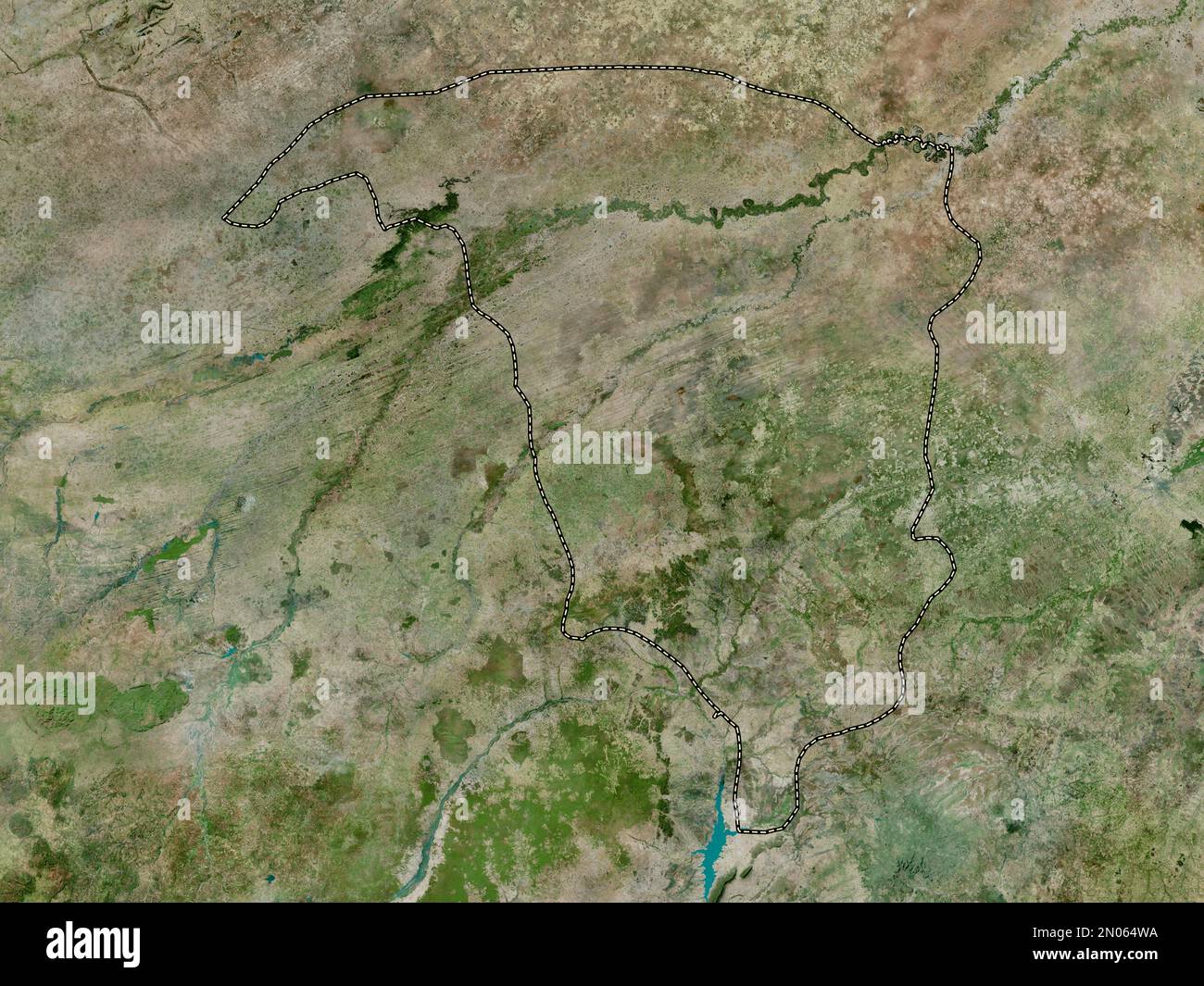 Yobe, state of Nigeria. High resolution satellite map Stock Photo - Alamy