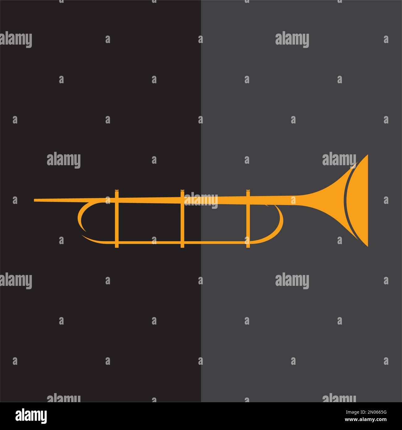 Trumpet trombone saxophone Cut Out Stock Images & Pictures - Alamy