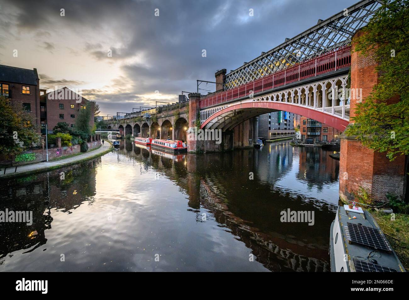 An inner city conservation area of castle field in Manchester city ...