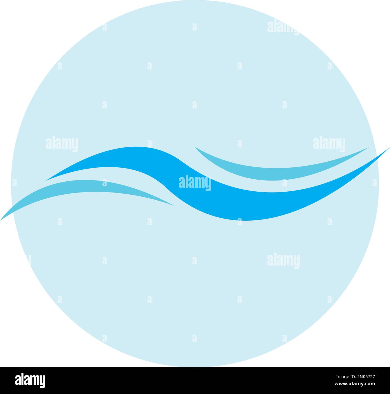 Water Wave Icon Logo Template Stock Vector Image & Art - Alamy