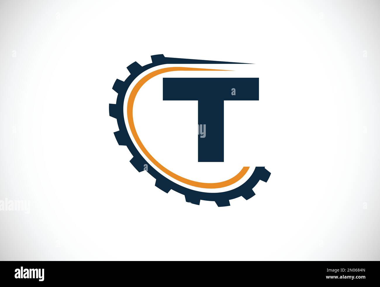 Initial T alphabet with a gear. Gear engineer logo design. Logo for ...