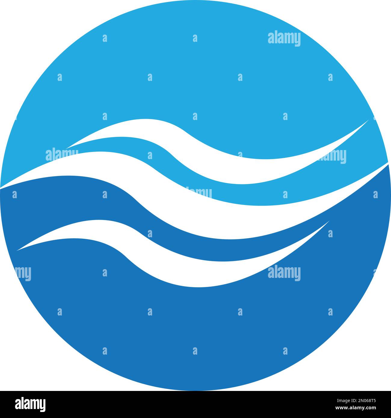 Water Wave Icon Logo Template Stock Vector Image & Art - Alamy