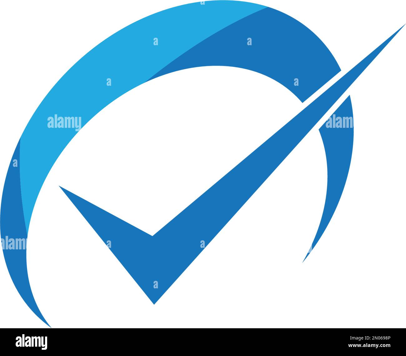 Check mark logo vector illustration Cut Out Stock Images & Pictures - Alamy