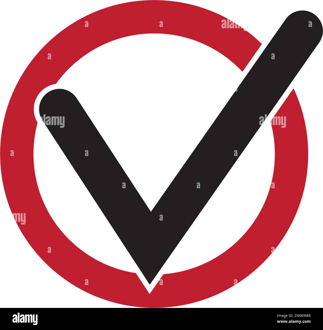 check mark logo vector illustration simple design Stock Vector Image ...