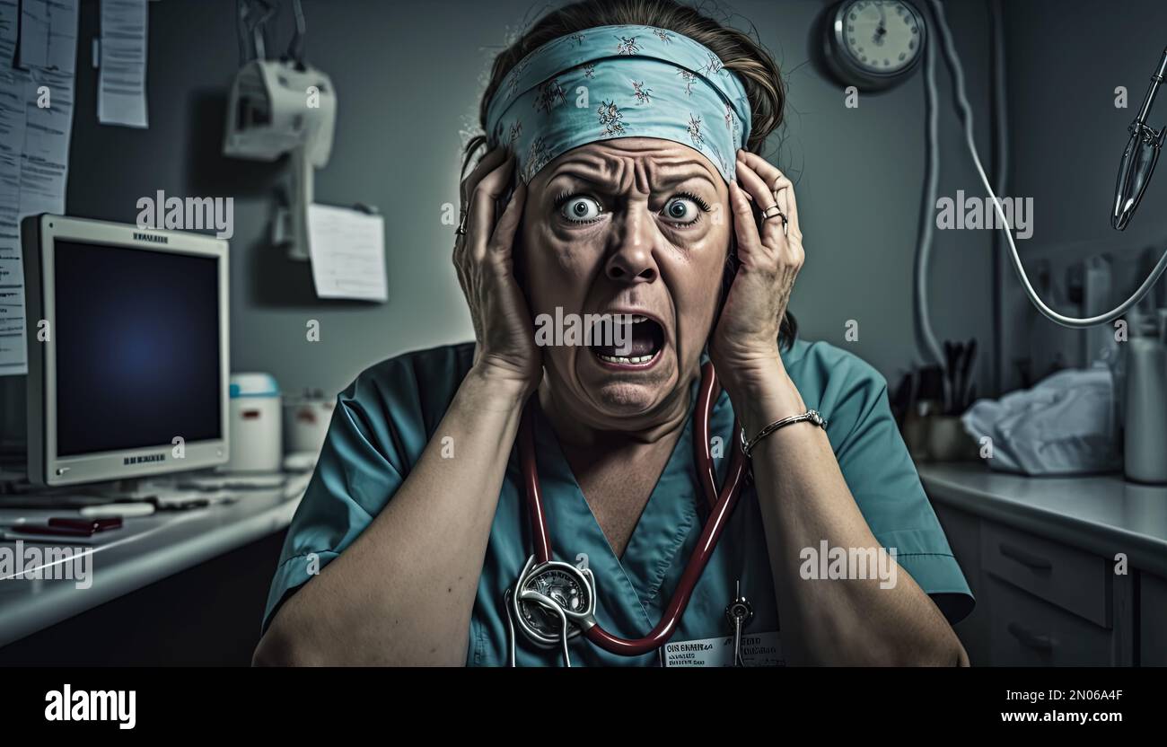 Burnout care worker nurse hi-res stock photography and images - Alamy