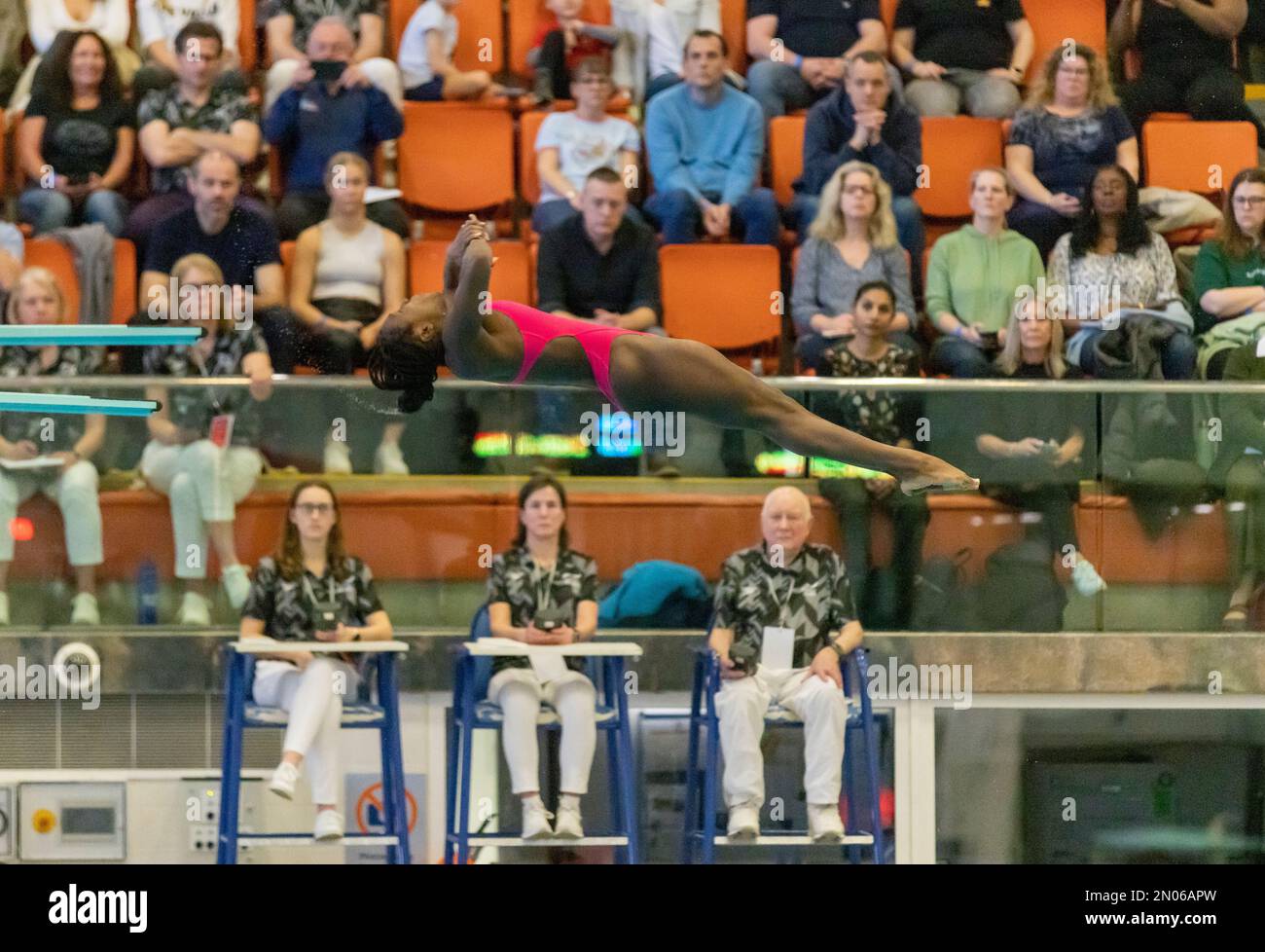 Desharne Bent-Ashmeil in action, Womens 3m, Preliminary during day four ...