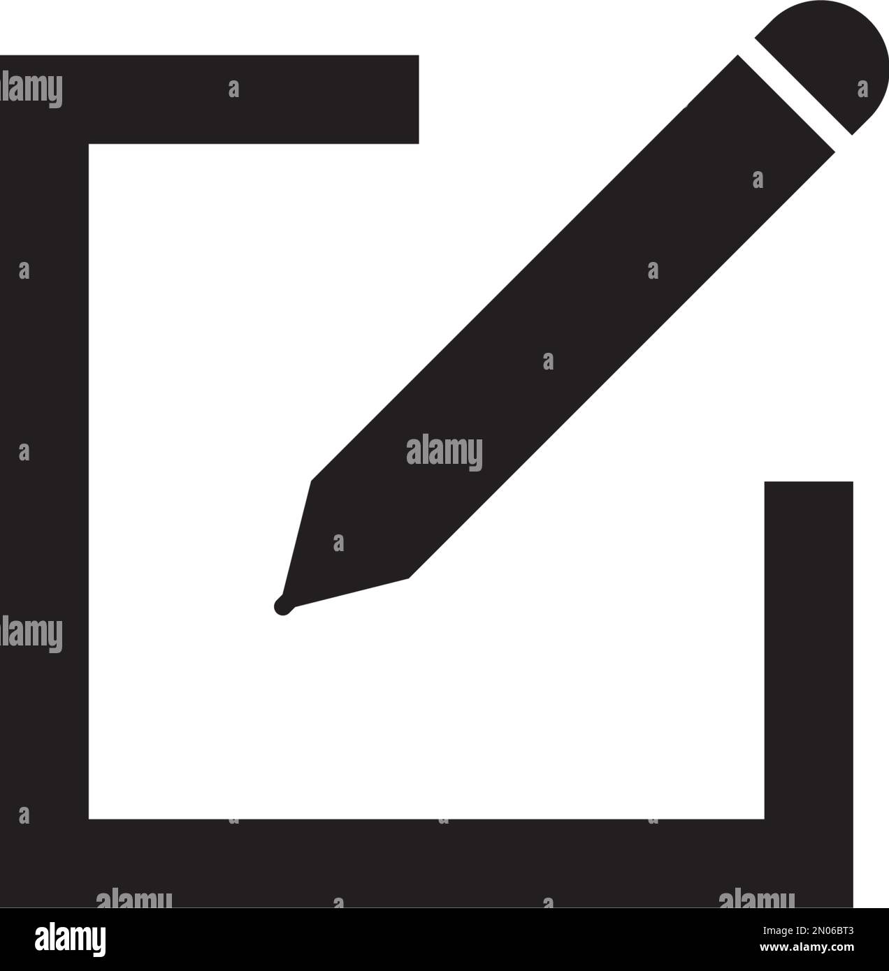 Pencil clipart Black and White Stock Photos & Images - Alamy