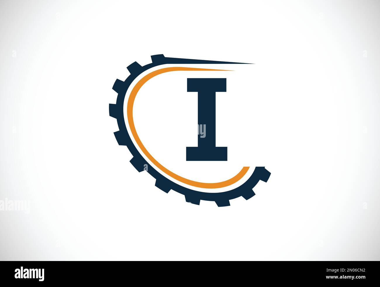 Initial I alphabet with a gear. Gear engineer logo design. Logo for ...