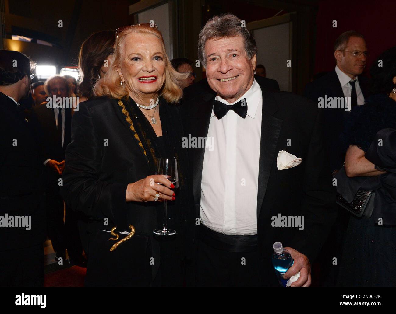 Gena Rowlands, left, and Robert Forrest attend the Governors Ball after ...
