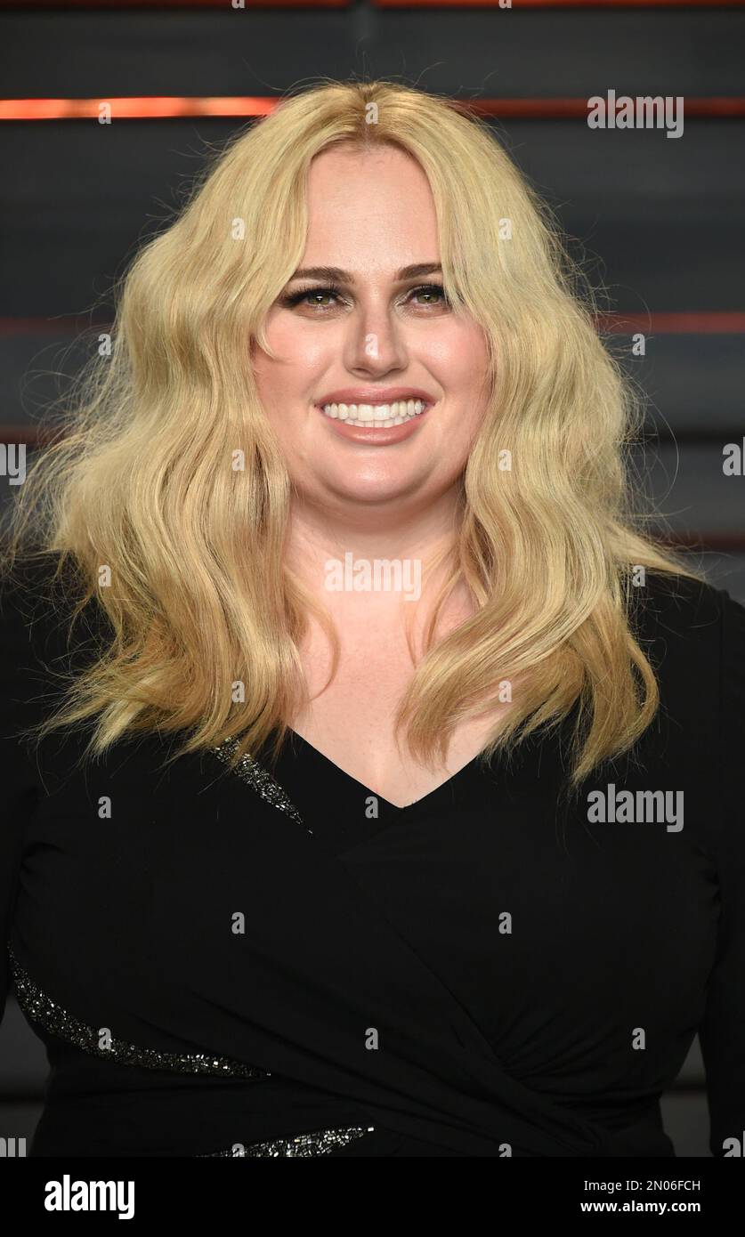 Rebel Wilson arrives at the Vanity Fair Oscar Party on Sunday, Feb. 28 ...