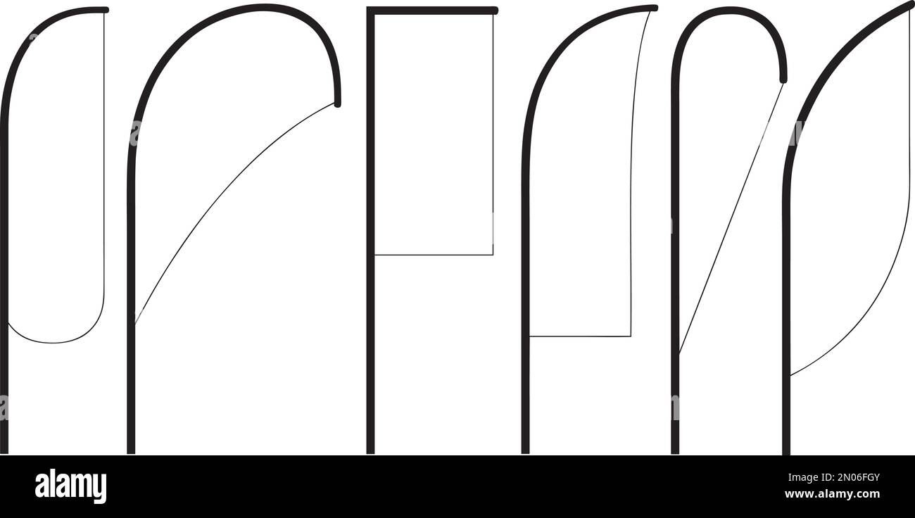 Set of different advertising beach flags isolated on white Stock Vector ...