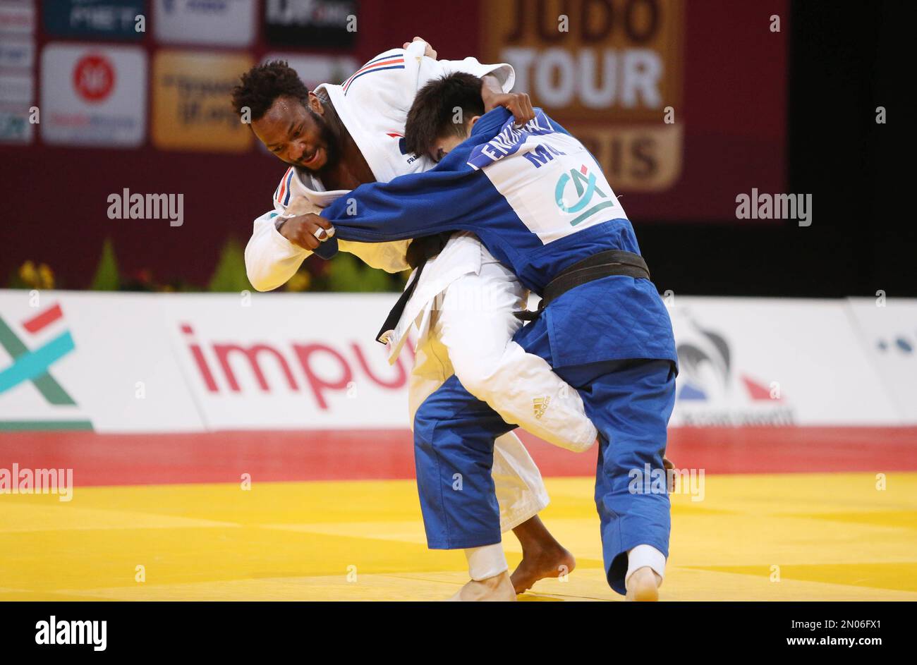 Romaric Bouda of France against Ariunbold Enkhtaivan of Mongolia, Men's ...