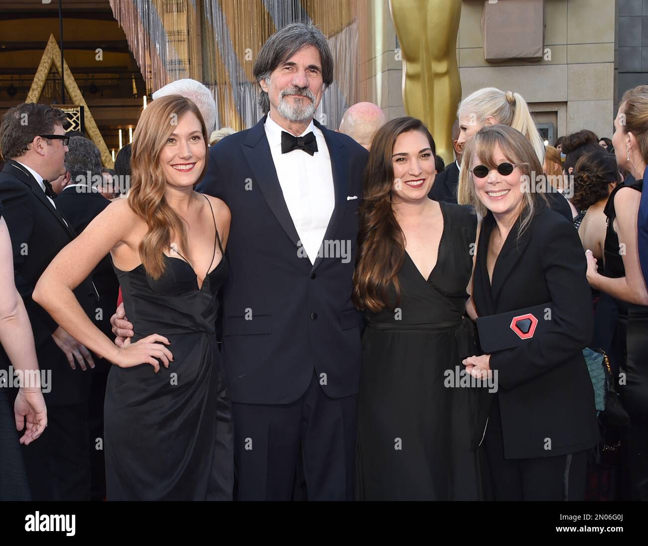 Schuyler Fisk, from left, Jack Fisk, Madison Fisk, and Sissy Spacek ...