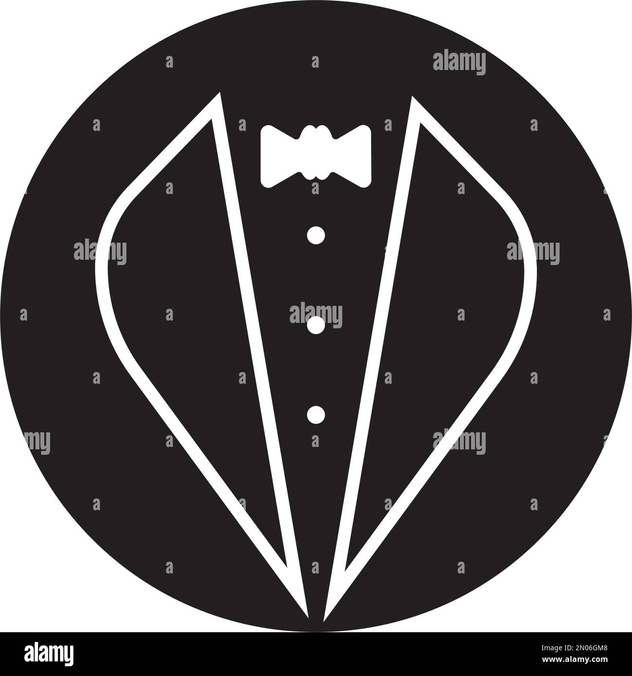 Tuxedo logo vector icon template template Stock Vector Image & Art - Alamy