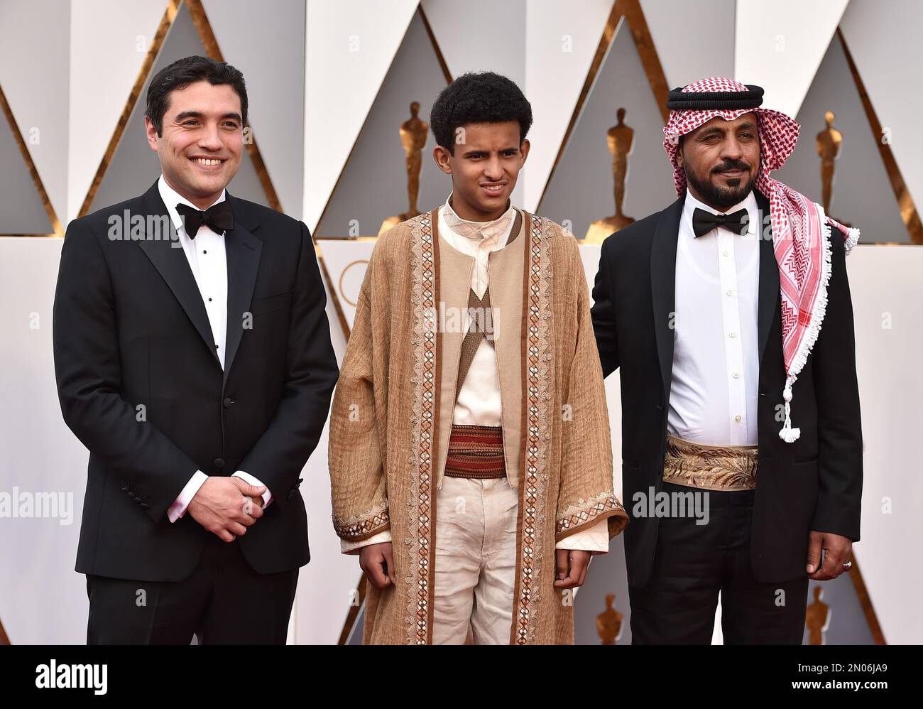 Naji Abu Nowar, from left, Jacir Eid, and Hassan Mutlag Al-Maraiyeh ...