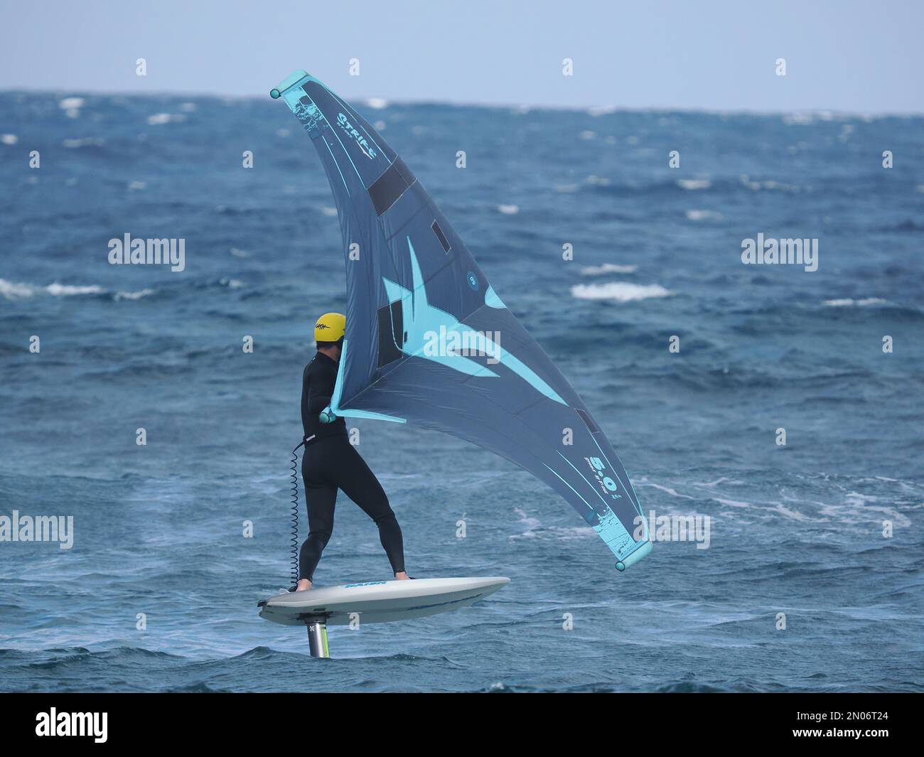 A growing new water sport is wing foiling, this looks like some serious ...