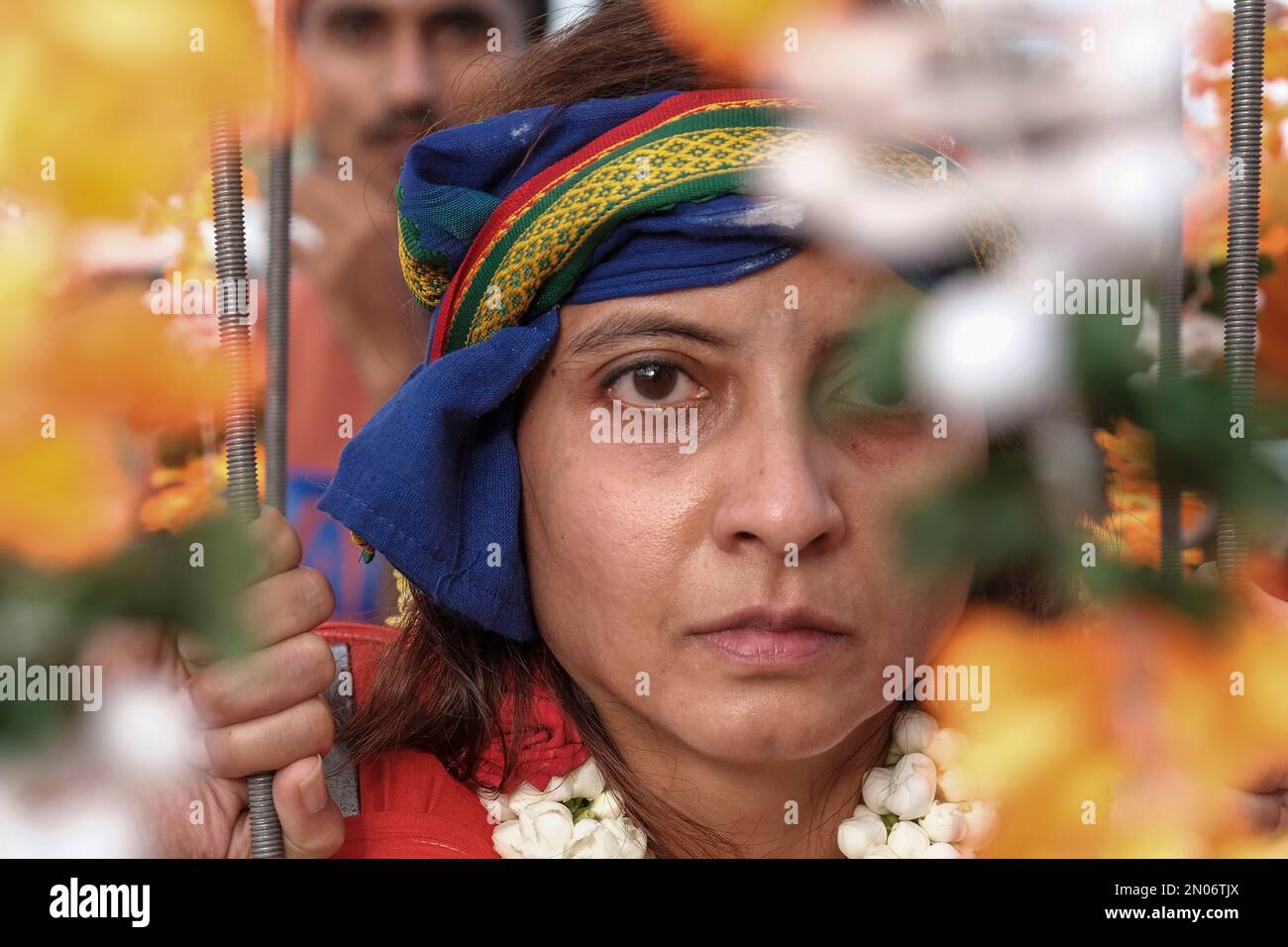 Batu Caves, Malaysia. 05th Feb, 2023. A portraiture of Hindu devotee ...