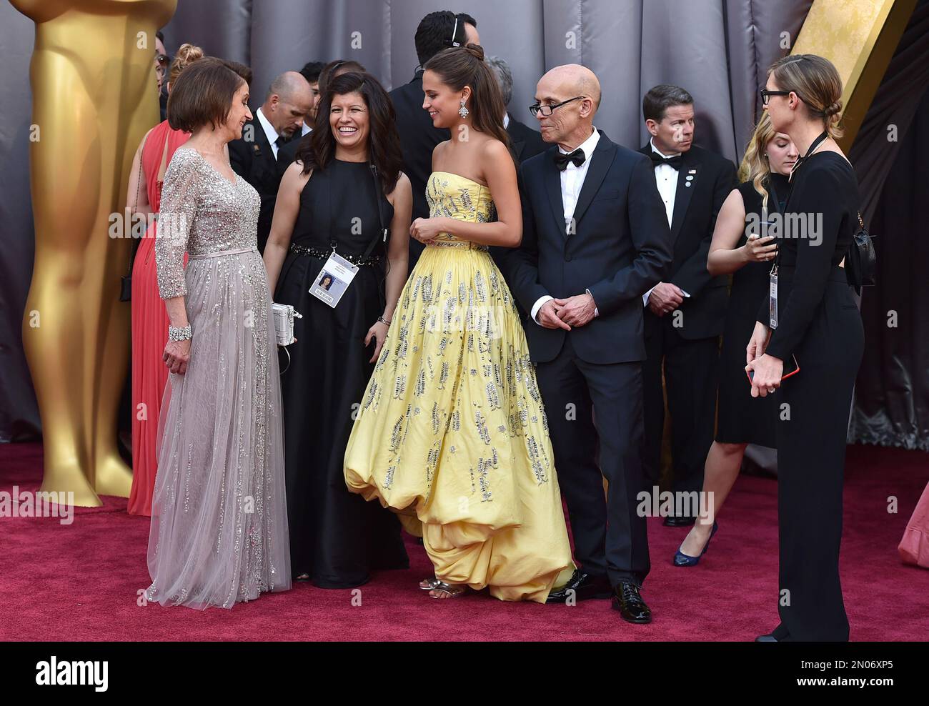 Maria Fahl Vikander, from left, Alicia Vikander, and Svante Vikander ...
